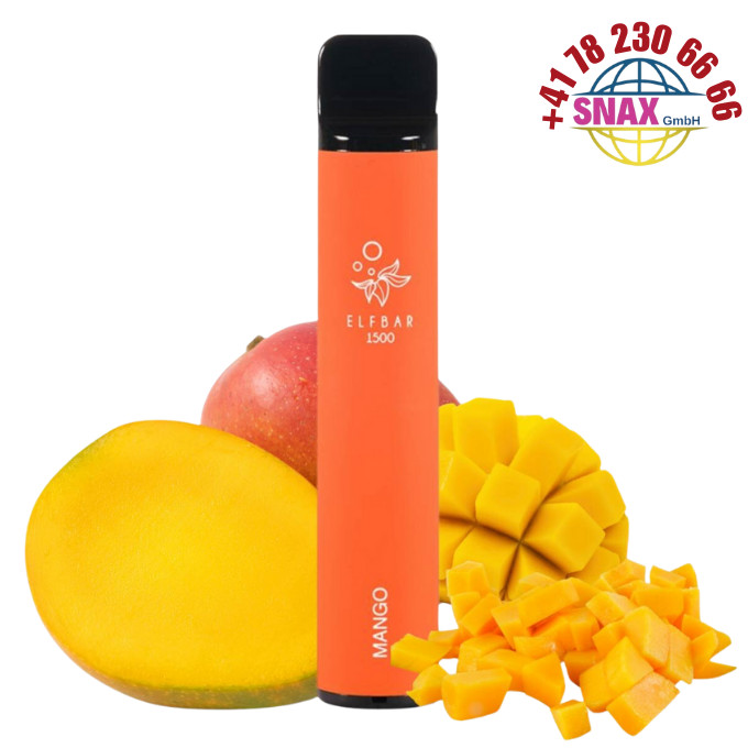 Elf Bar -Mango 1500 Puffs – Snax Gmbh