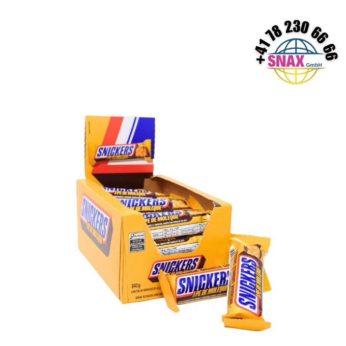 SNICKERS 20 x 42 GR PE DE MOLEQUE – Snax Gmbh