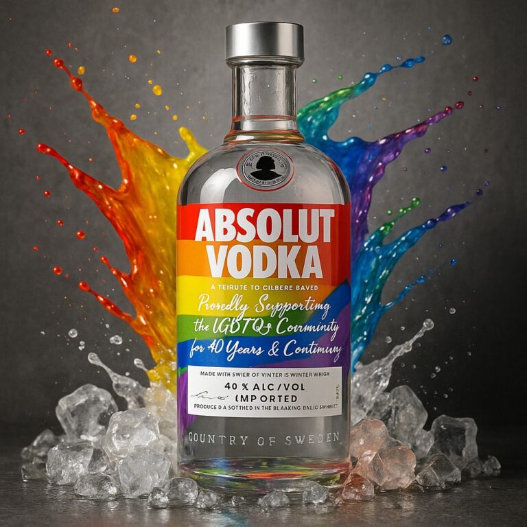 Absolut Vodka Pride Rainbow Colors Limited Edition – 40% Vol. – (0,7L ...